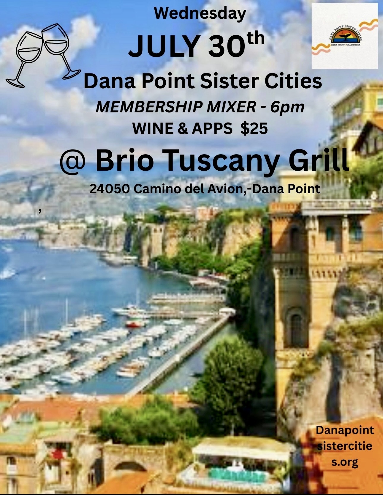 Membership Mixer at Brio Tuscany Grill – July 2025 – DPSCI
